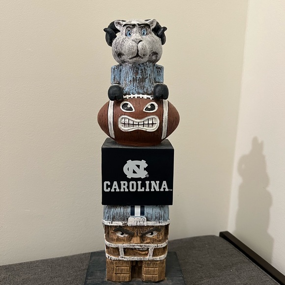 Art | Unc Chapel Hill Tar Heels Tiki Totem Football Sports Decoration ...